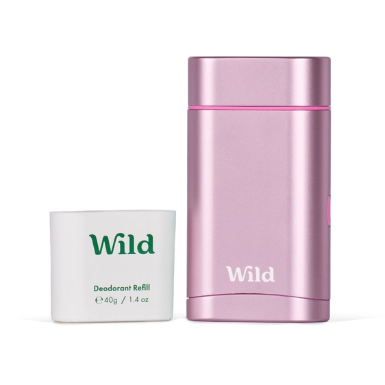 Wild Refillable Natural Deodorant Case with 1 Refill - Jasmine & Manda ...